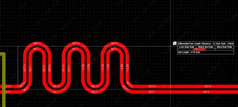 Differential Pair Equal Length Tuning EasyEDA Pro User Guide