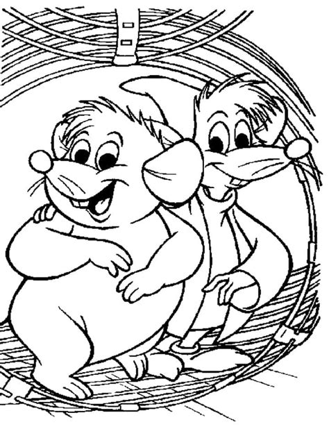 Gus And Jaq From Cinderella Coloring Page Download Print Or Color Online For Free