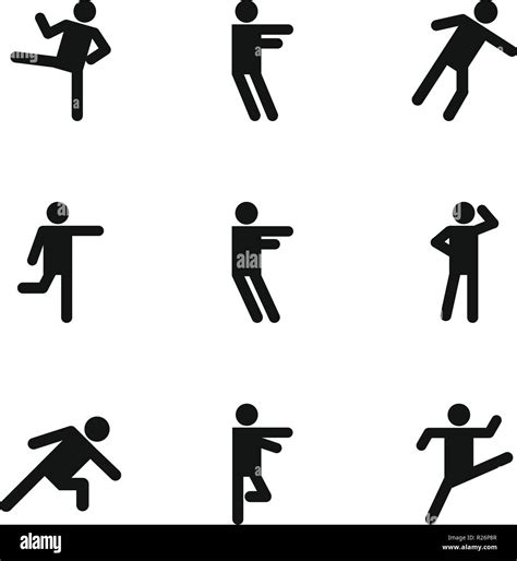 Physical Activity Icons Set Simple Set Of 9 Physical Activity Vector Icons For Web Isolated On