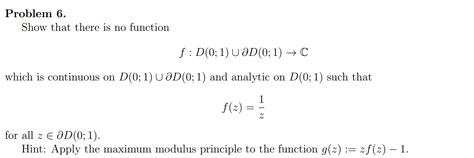 Solved Problem 6 Show That There Is No Function Chegg Com
