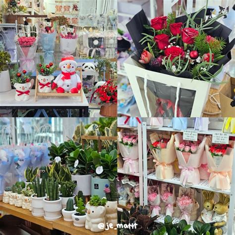 제주도 공항 시청 근처 꽃집 크리스마스 꽃다발 스마일플라워 네이버 블로그