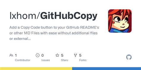 Github Lxhomgithubcopy Add A Copy Code Button To Your Github Readme