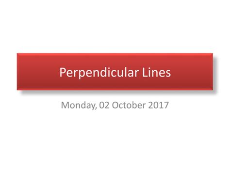 Perpendicular Lines Teaching Resources