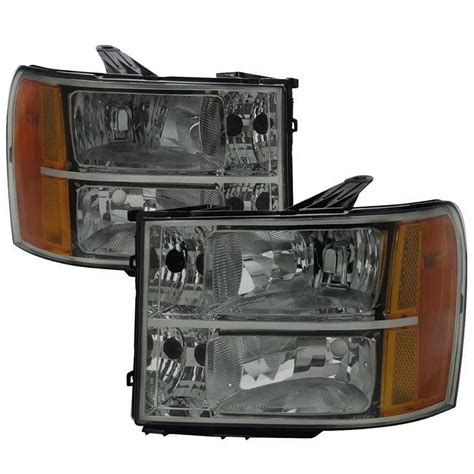 Spec D Tuning 2lh Sie07lg Rs Chrome Housing Light Smoked Lens Headlight