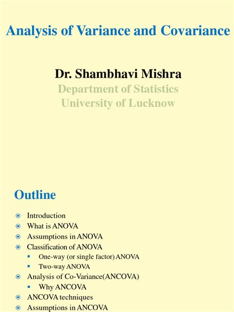 41analysis Of Varianc Eand Covariance Pdf
