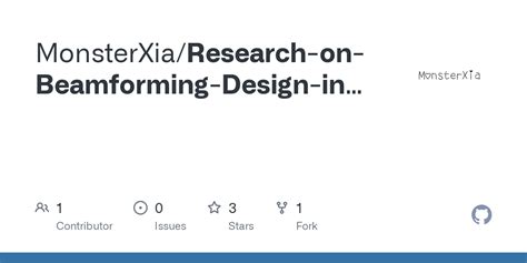 Github Monsterxia Research On Beamforming Design In The Context Of 6g