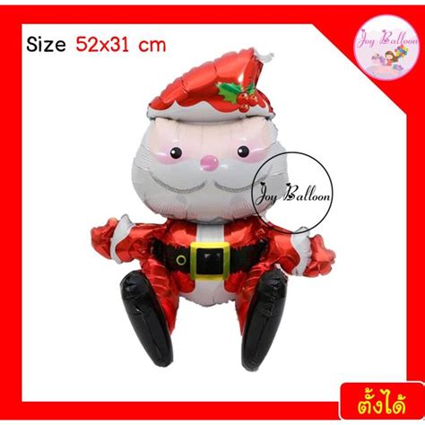 ลูกโป่งคริสมาส Merry Christmas มีลายเยอะมาก ส่งเร็วจากกรุงเทพ ซานตาครอส ต้นคริสมาส สโนว์แมน