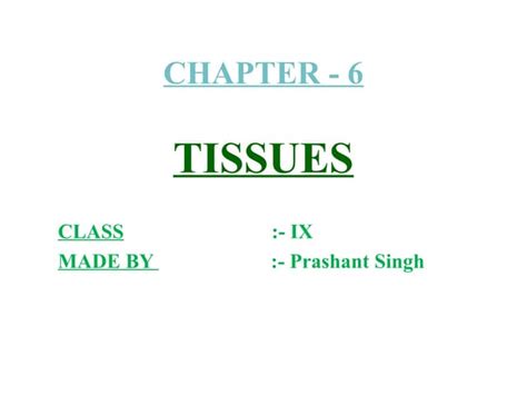 Tissue 9th Class Science Important Ppt Uploaded Ppt