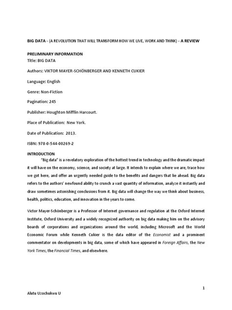 Big Data Pdf Big Data Hypothesis