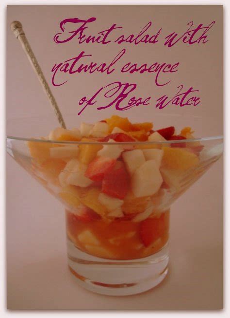 La Casita Verde Ensalada De Frutas Con Esencia De Agua De Rosas