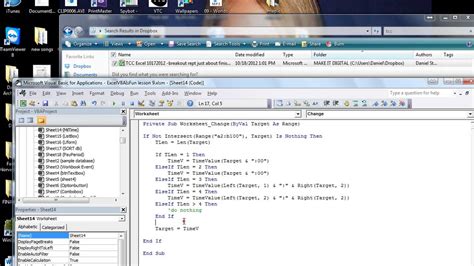 Excel Vba Tips N Tricks 12 No More Colons When Typing Time Of Day Type 123 Instead Of