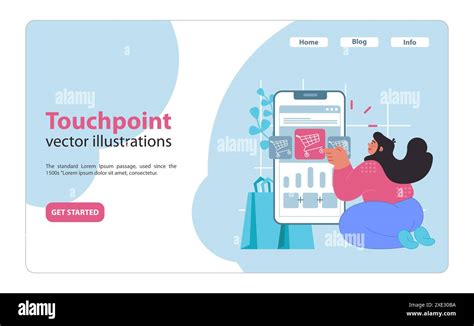 Touchpoint Concept Optimizing Customer Interaction With Digital Shopping Platforms Enhancing