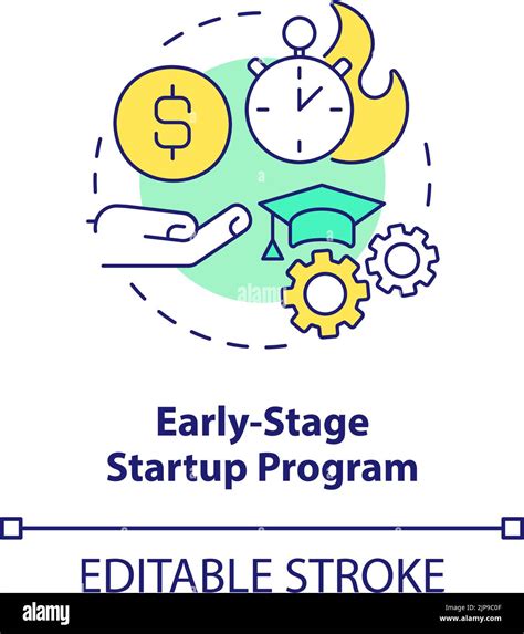 Early Stage Startup Program Concept Icon Stock Vector Image And Art Alamy
