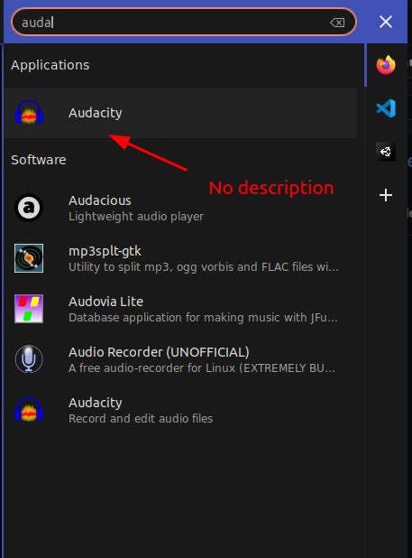 Sidebar Does Not Show Application Descriptions When Searching · Issue 900 · Material Shell
