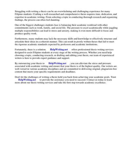 Filipino Thesis Halimbawa Pdf Tagalog Language Thesis