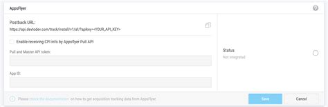 Appsflyer Devtodev Documentation