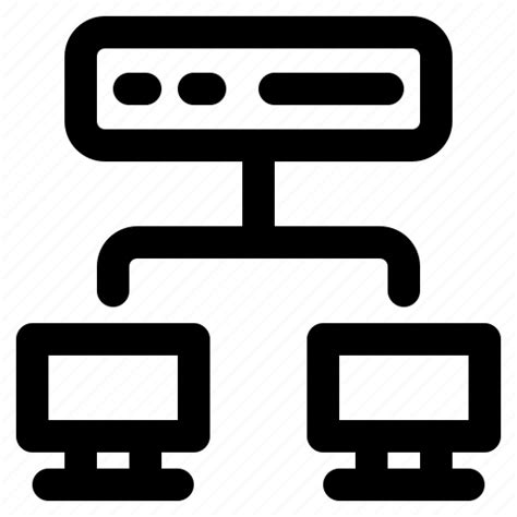 Hosting Server Database Computing Connection Icon Download On