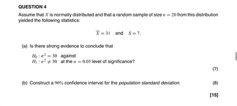 Solved QUESTION Assume That X Is Normally Distributed And Chegg