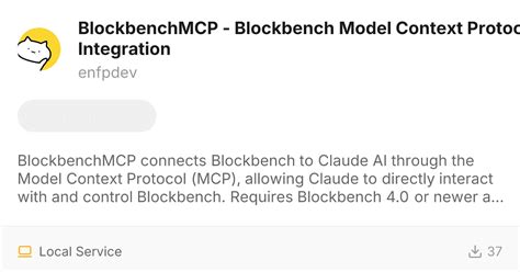 Blockbenchmcp Blockbench Model Con · Lobehub