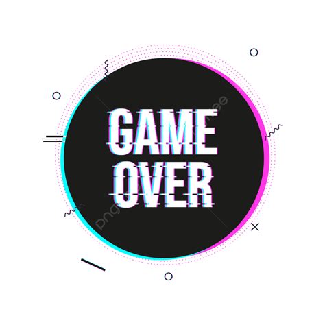 글리치 오버 게임 글리치 효과 네온 Png 일러스트 및 벡터 에 대한 무료 다운로드 Pngtree