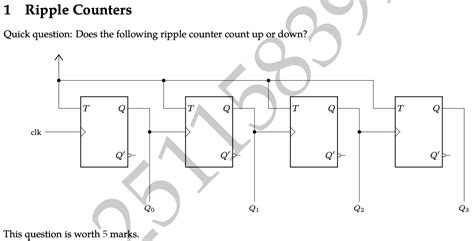 Solved Ripple Counters Quick Question Does The Following Chegg Com