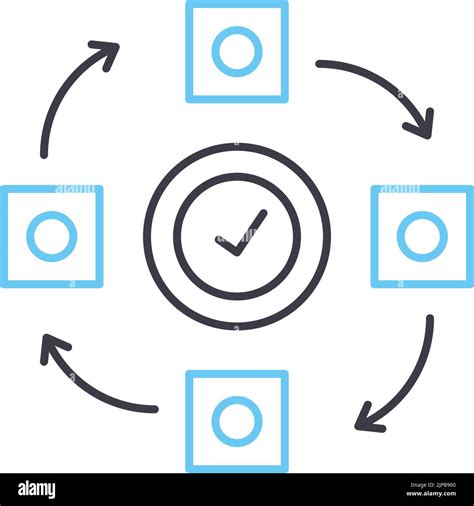 Problem Solving Line Icon Outline Symbol Vector Illustration Concept