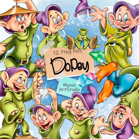 Dopey Snow White And The Seven Dwarfs Sublimation Printing Digital