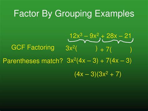 PPT Factor By Grouping PowerPoint Presentation Free Download ID