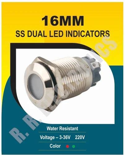 Vells Stainless Steel Ip67 19mm Tri Color Led Indicator For Control Panel At ₹ 380 Piece In New