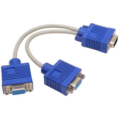 Разветвитель Vga 1 2 1x15m 2 X15f Vga Spliter Vcom 0 2 метра 1080p кабель Vvg6530 0 2m