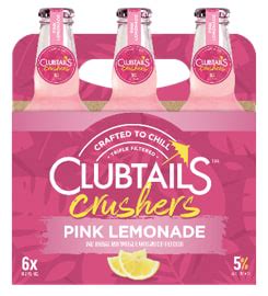 Clubtails Crushers Pink Lemonade Pack Oz Bottles Beverages U