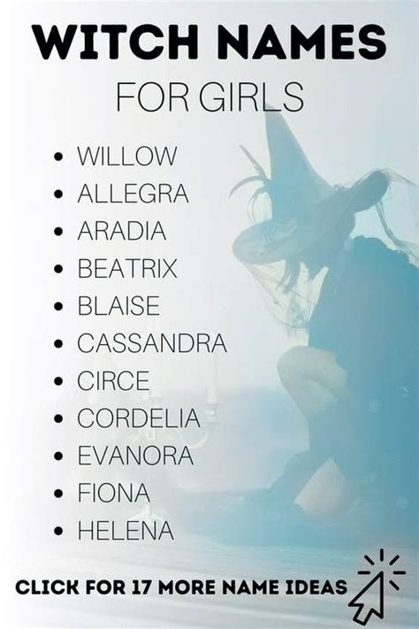 Unique Witch Names Eclectic Witchcraft Witch Names Witchy Names Witch