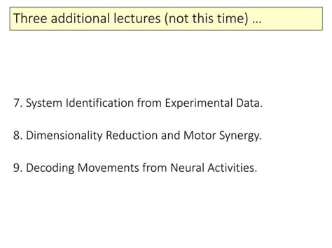 computational motor control introduction jaist summer course ppt