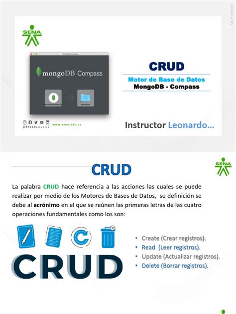 Crud Mongodb Parte 2 Pdf Bases De Datos Mongo Db