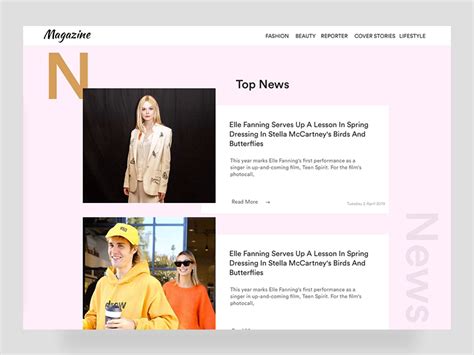 Magazine Web Blog Ui By Jatin Lathiya On Dribbble
