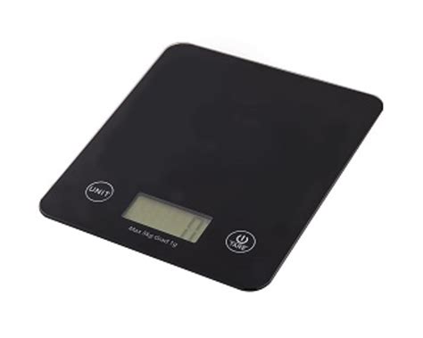 Scale Digital 5kg 1g Increments Black 6ctn