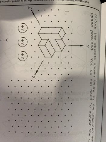 Answered Rotate The Objects Shown Below By The Indicated Amount And Sketch The Result In The
