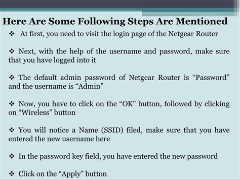 Ppt How To Reset Netgear Wireless Router Wi Fi Admin Password Powerpoint Presentation Id