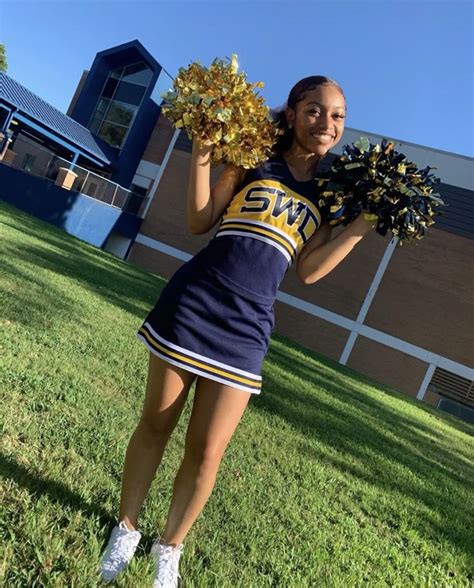 Naeedaboo Black Cheerleaders Cheerleading Outfits Cheer Outfits