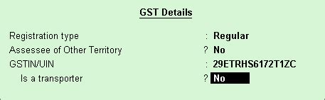 Create Stock Items And Ledgers GST Composition