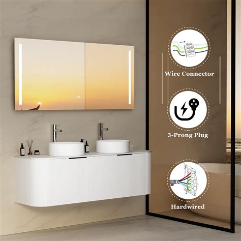 Lucent Rectangular Frameless Custom Led Mirror