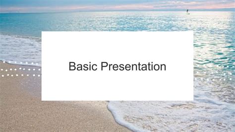 Basic Presentation New Powerpoint Filepptx