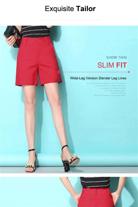 Летни дамски къси панталони Ежедневни средни къси панталони Дамски модни широки къси панталони с