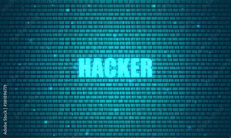 Binary Computer Code Background Digital Data And Secure Data Form The