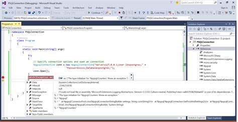 c postgresql connection error in stack overflow