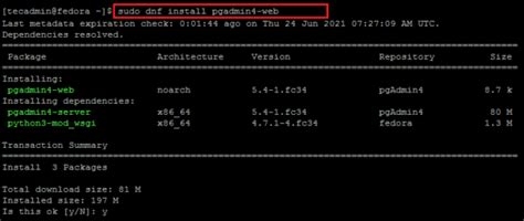 How To Install Postgresql And Pgadmin4 On Fedora Linux