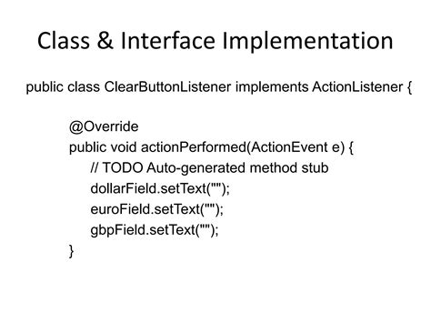 Logic And Coding Of Java Interfaces And Swing Applications Ppt