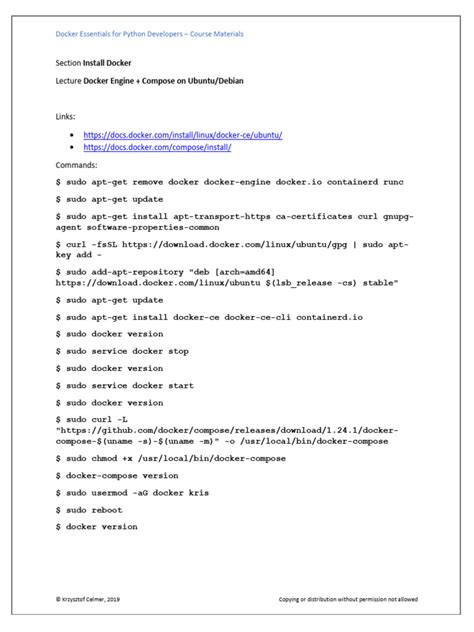 Docker Engine And Compose On Ubuntu Debian Pdf