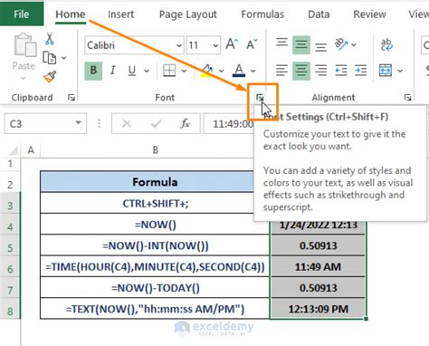 Excel Current Time Formula 7 Suitable Examples ExcelDemy