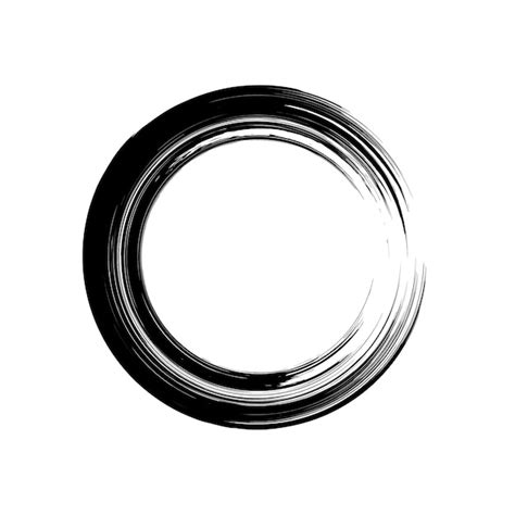 검은색 브러시 스트로크 프리미엄 벡터